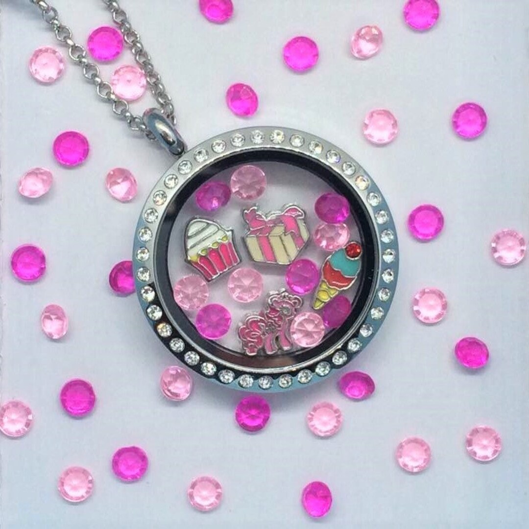 My Little Pony Inspired Pinkie Pie Locket-creatively Crafted - Etsy