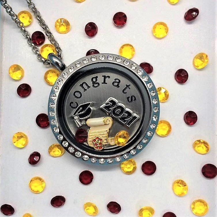 Graduation Locket-Creatively Crafted Floating Lockets-The | Etsy