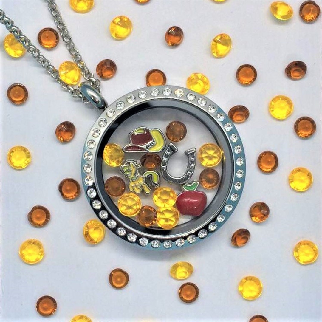 My Little Pony Inspired Applejack Locket-creatively Crafted Floating ...