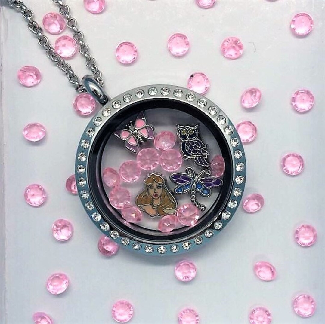 Disney Inspired Princess Aurora Locket-creatively Crafted - Etsy