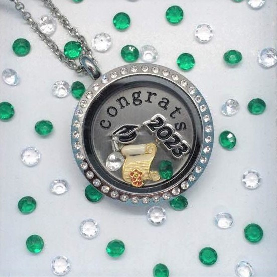 Graduation Locket-Creatively Crafted Floating Lockets-The | Etsy