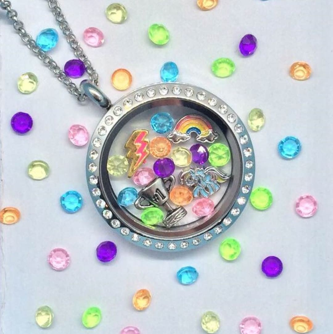 My Little Pony Inspired Rainbow Dash Locket-creatively Crafted Floating ...