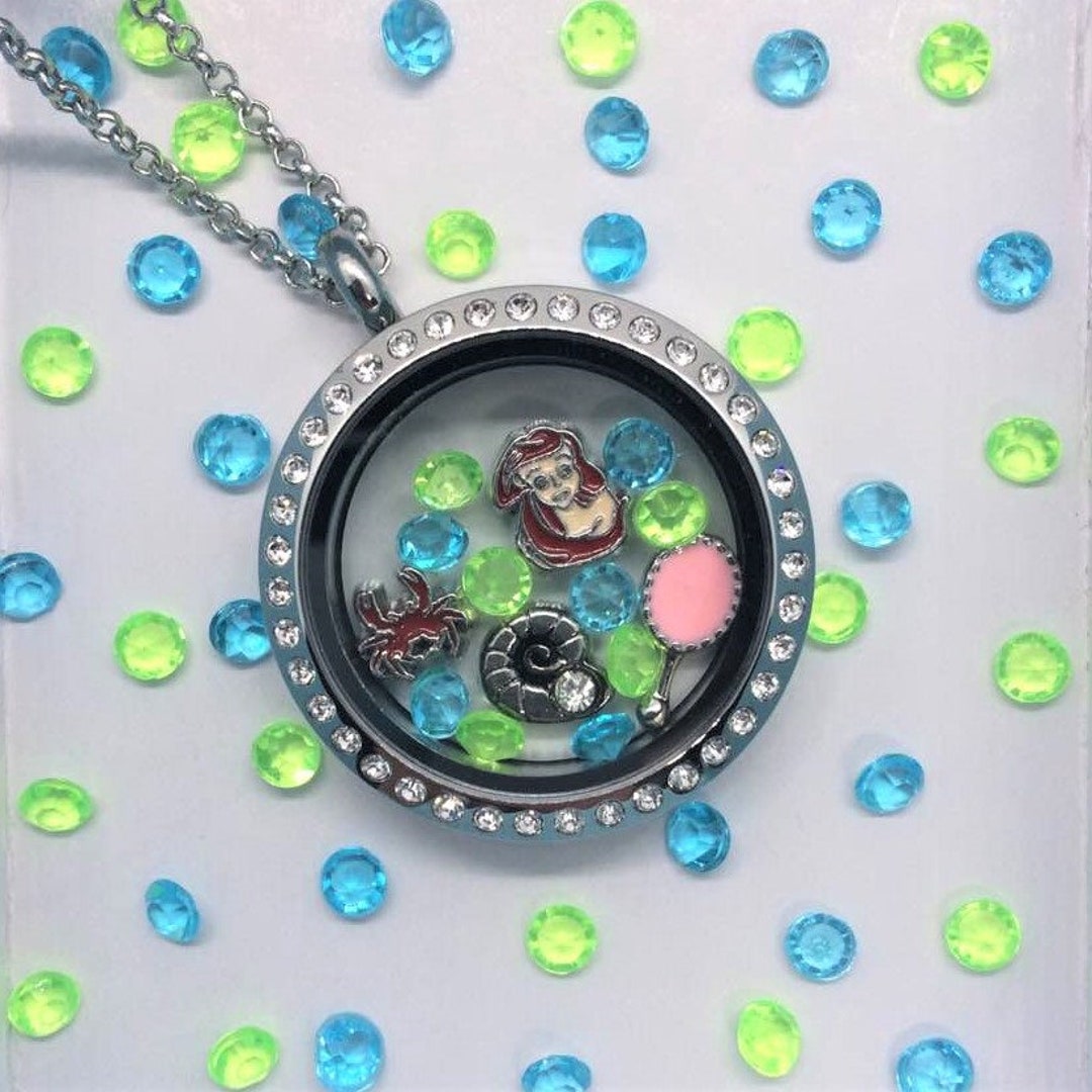 Disney Inspired Princess Ariel Locket-creatively Crafted Floating ...