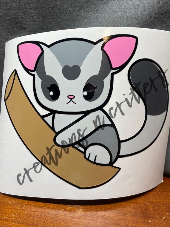 Sugar Glider Decal Sugar Glider Vinyl Sugar Glider Permeant | Etsy