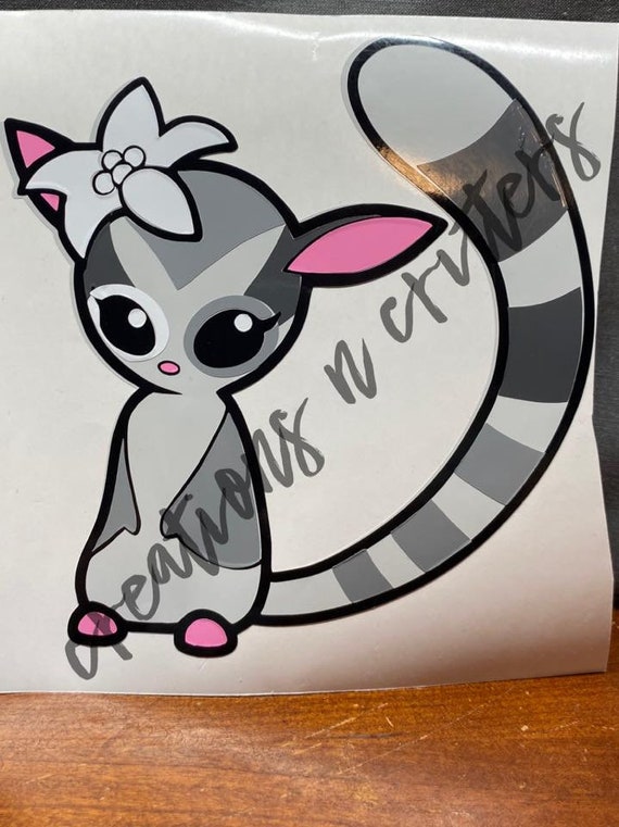 Sugar Glider Decal Sugar Glider Vinyl Sugar Glider Permeant | Etsy