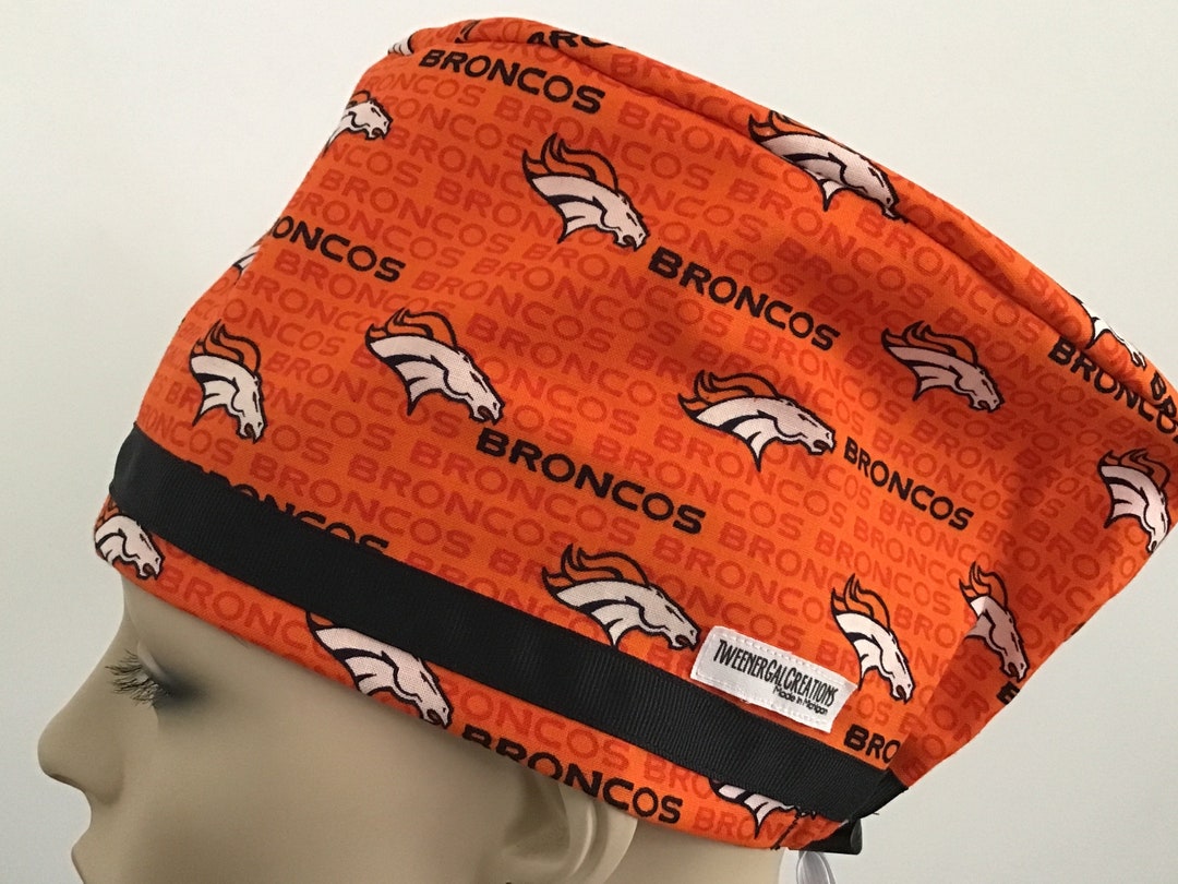 SCRUB CAP FEATURING Football Print With Coordinating Ribbon ...