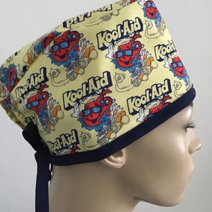 UNISEX SCRUB CAP Featuring Kool-aid Guy on a Skateboard, Vintage Appeal ...