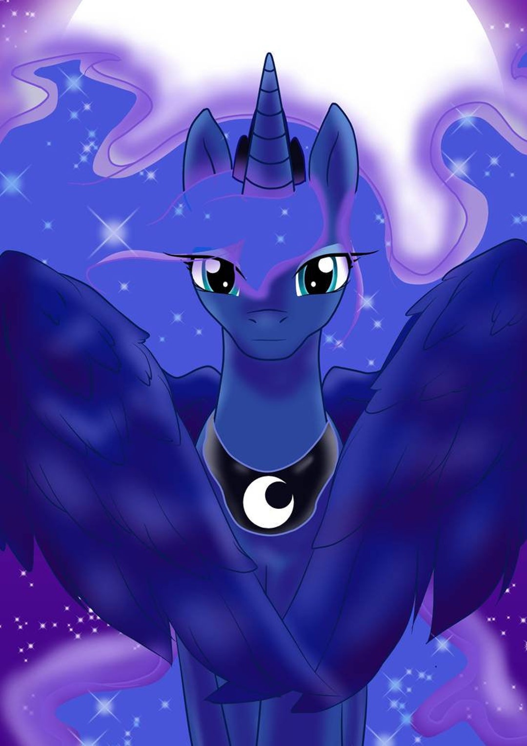 MLP Luna Art Print - Etsy