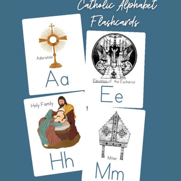 Alphabet Flashcards - Etsy