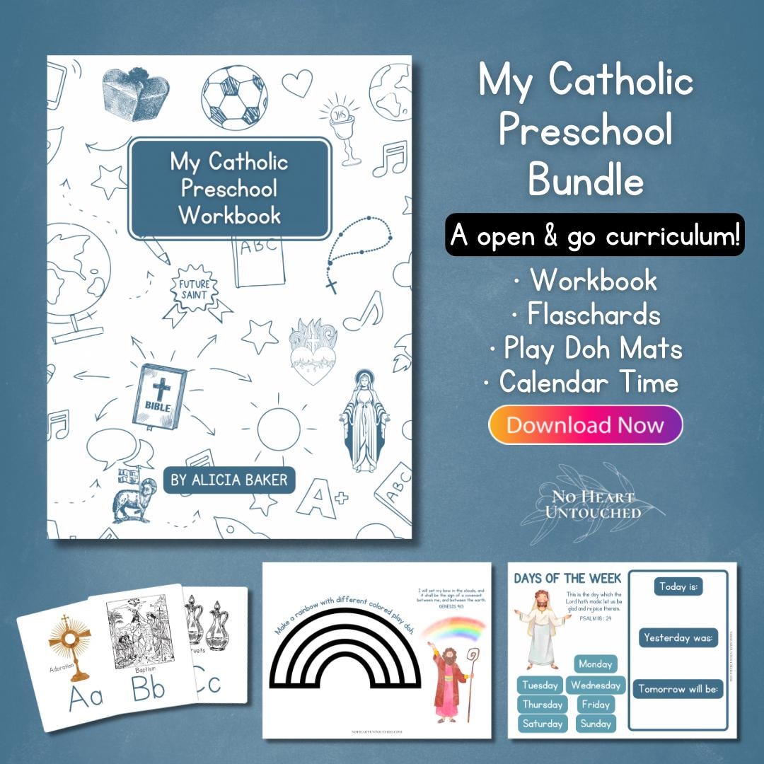 Catholic Preschool Bundle | Digital Download | Catholic Preschool ...