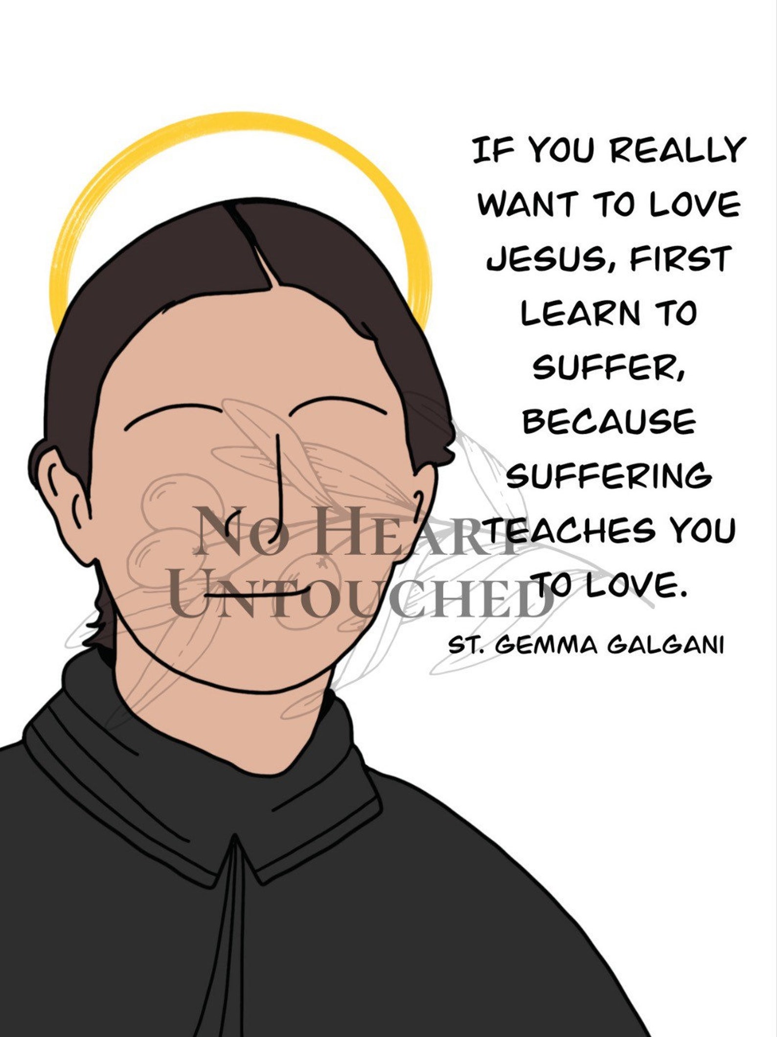 Inspirational Saints Posters Digital Download Patrons of | Etsy