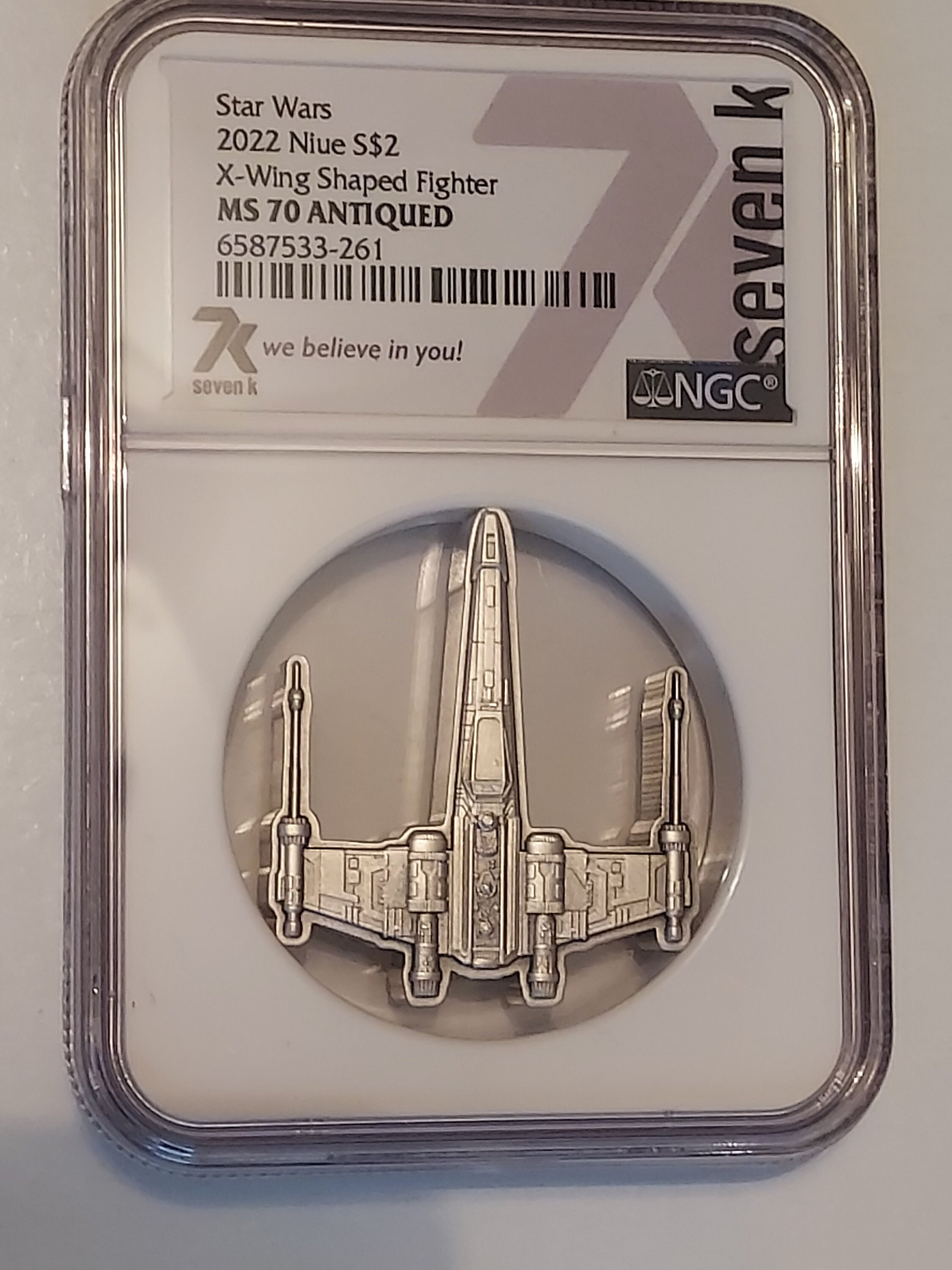 Star Wars X-wing Fighter 1oz Fine Silver Coin - 2022 NGC MS70 - Etsy