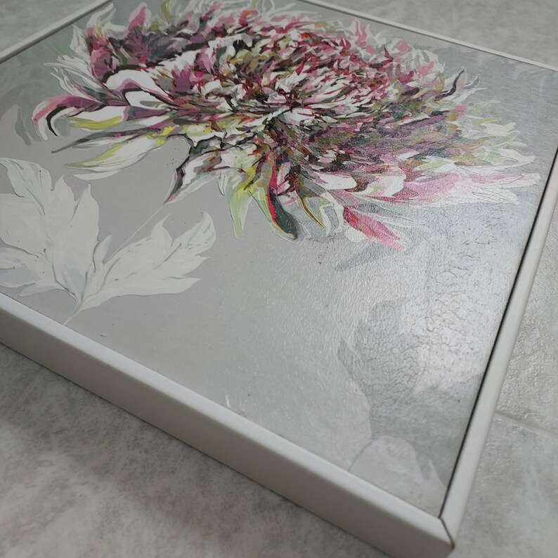 Hand-painted Spring Flower Painting Framed Wall Art Decor Floral ...