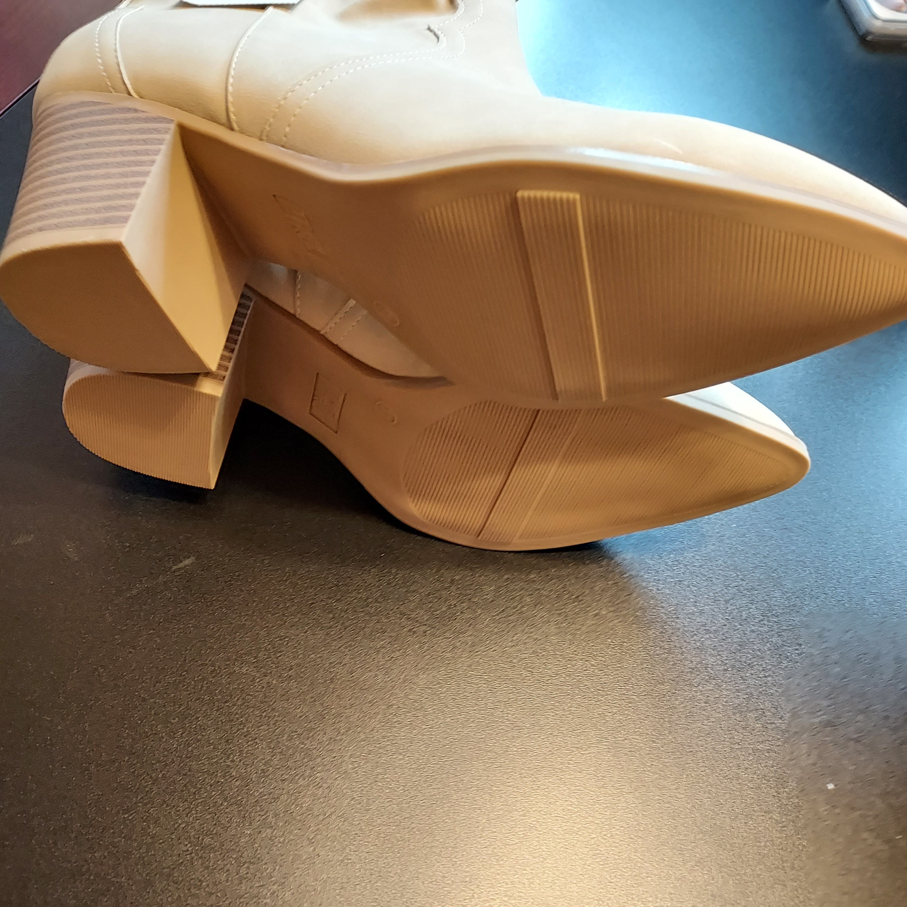 Time and Tru Western Slouch Women's Boots Size 11 Light Tan / Bone ...