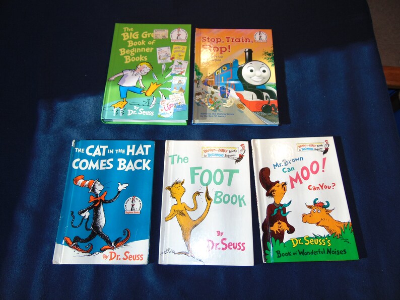 Dr. Seuss the Big Green Book of Beginner Books NEW 4 Thomas,foot Book ...