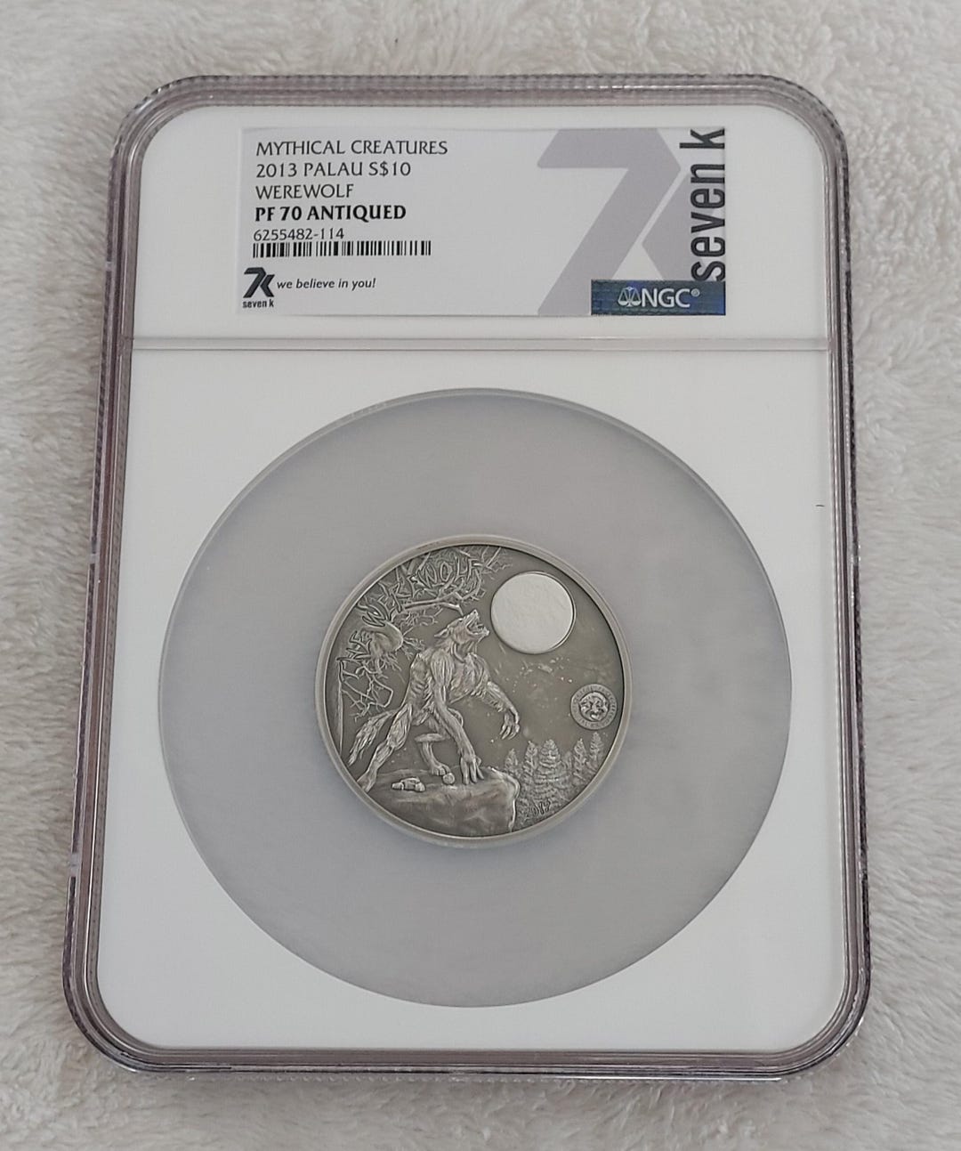 Halloween Mythical Creatures Werewolf 2 Oz Silver Coin NGC PF70 Rare ...