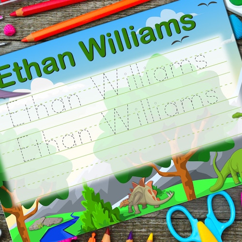 Personalized Writing Practice Worksheet Printable Name Tracing - Etsy