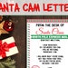 Santa Cam Letter Printable & Editable Santa Claus Letter | Etsy