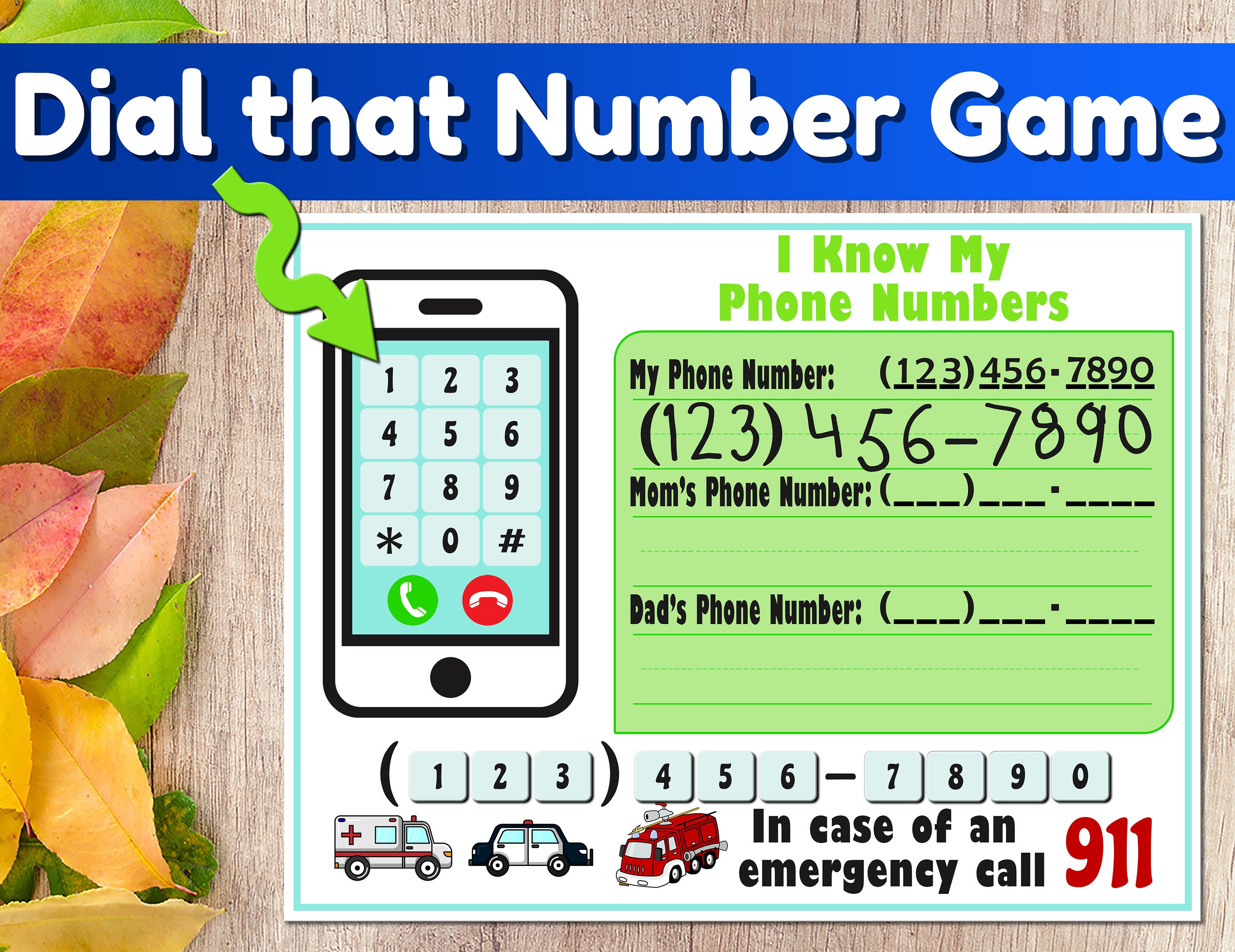 Life Skills for Kids Printable Pack Address Activity Phone - Etsy