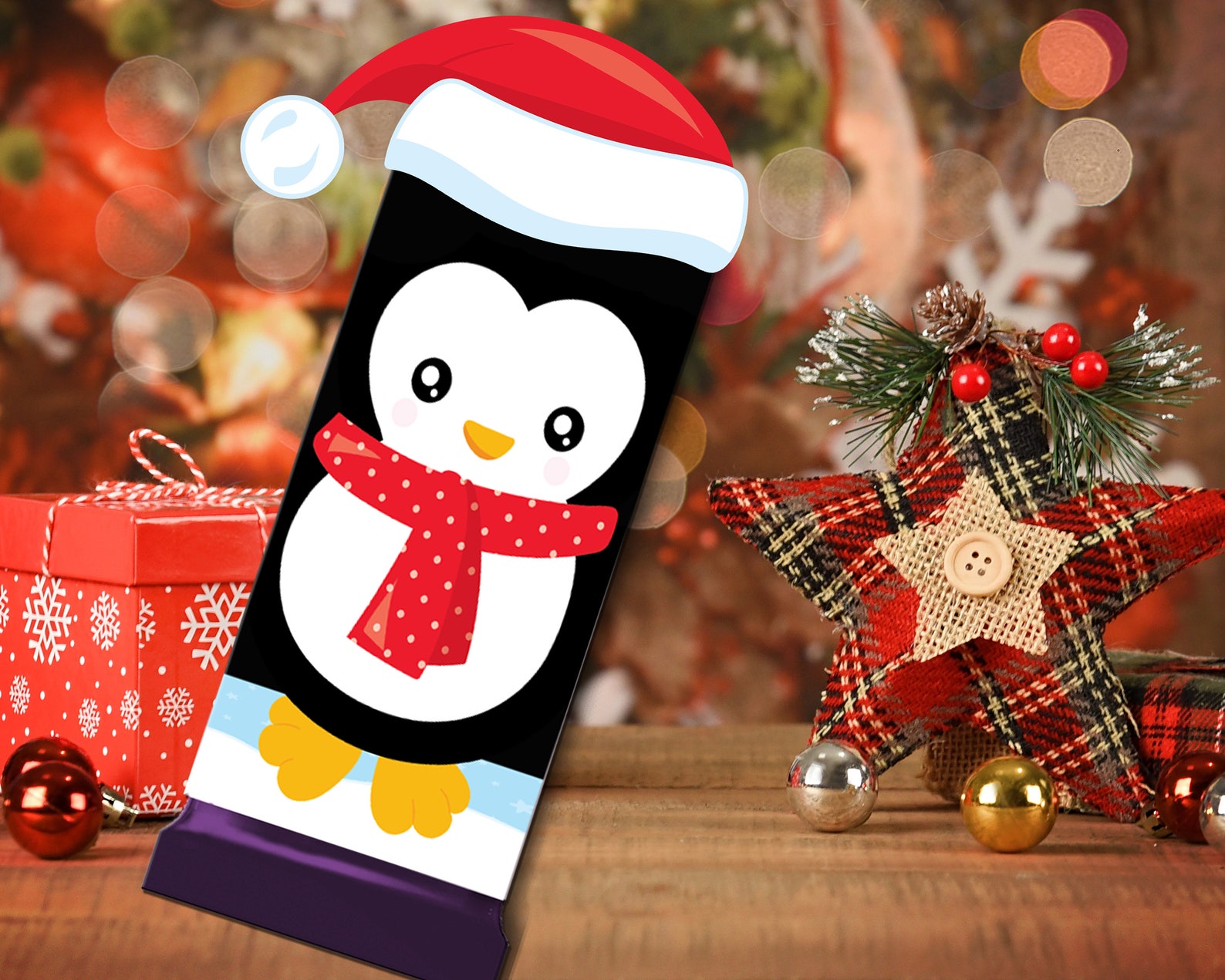 Printable Penguin Candy Wrapper - 1.55oz Hershey Bar Christmas ...