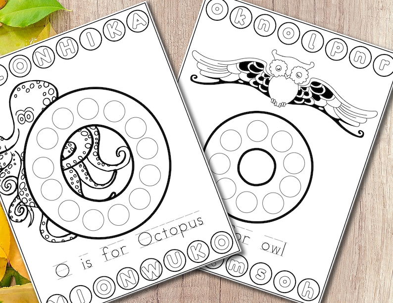 Dot Marker Printable Activity Book, Do-a-dot Art Printable for Toddlers ...
