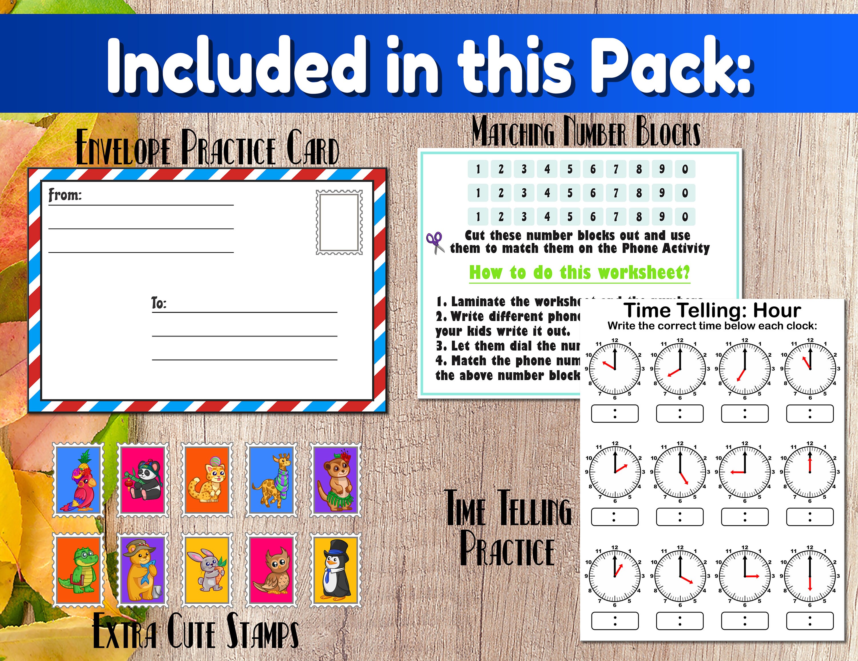 Life Skills for Kids Printable Pack Address Activity Phone - Etsy