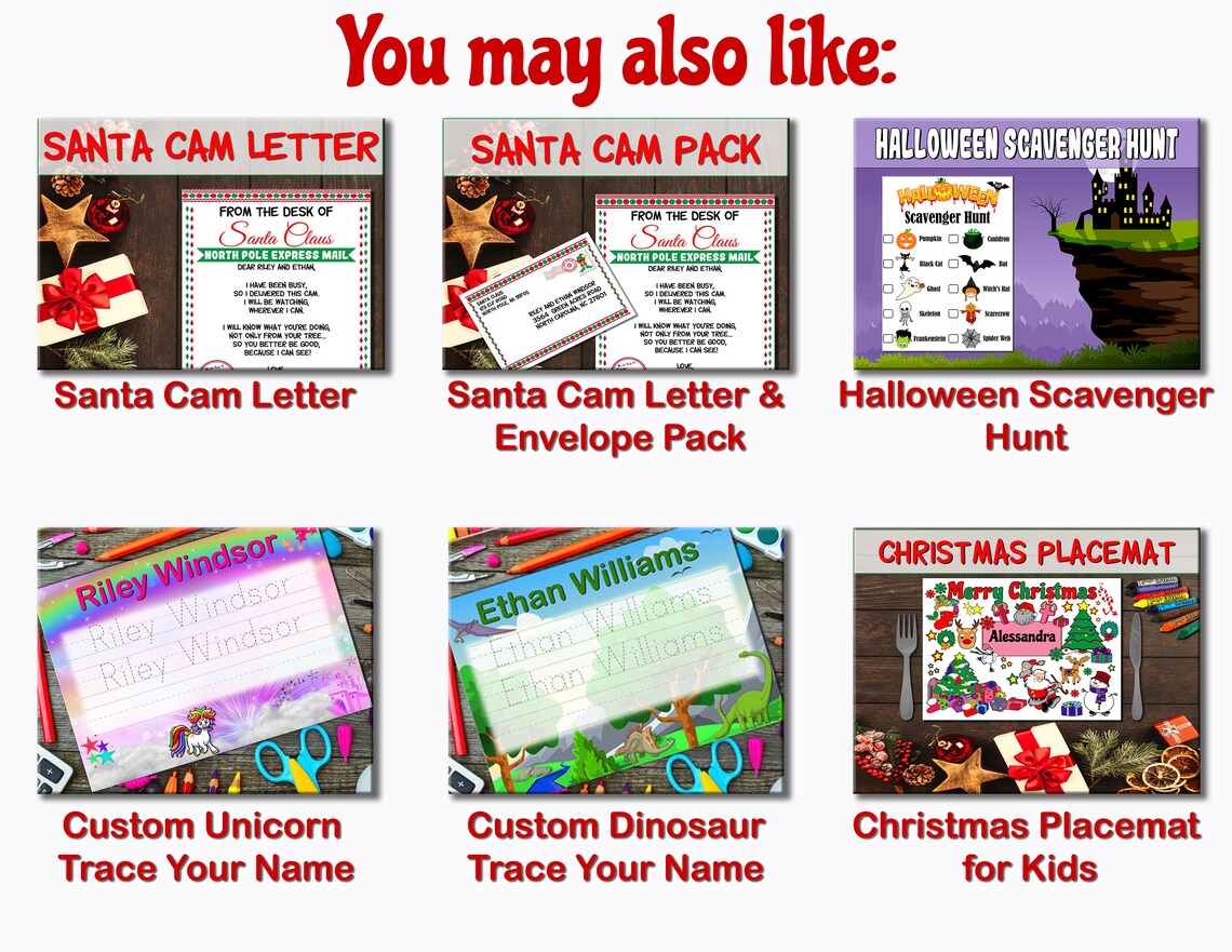 Santa Cam Letter Printable & Editable Santa Claus Letter From the Desk ...