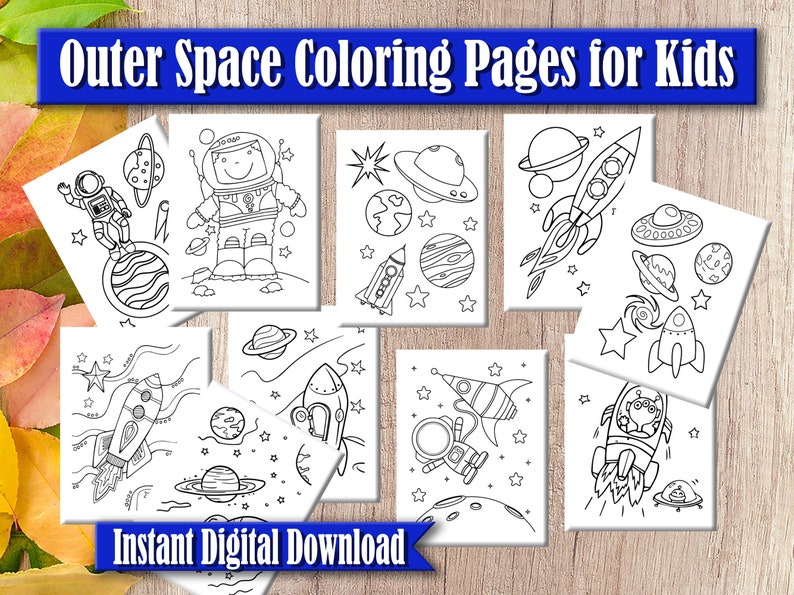 Space Coloring Pages for Kids, Astronaut Coloring Pages, Outer Space ...