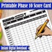 Phase 10 Score Card - Printable Card Game Score Sheet - Phase Ten Score ...