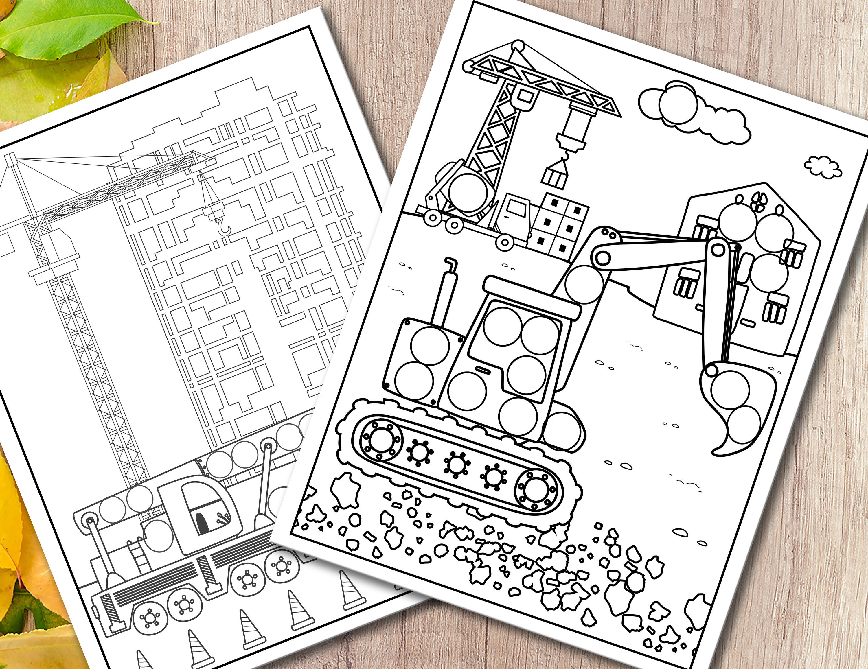 Dot Marker Printable Activity Book Construction Do-a-dot - Etsy