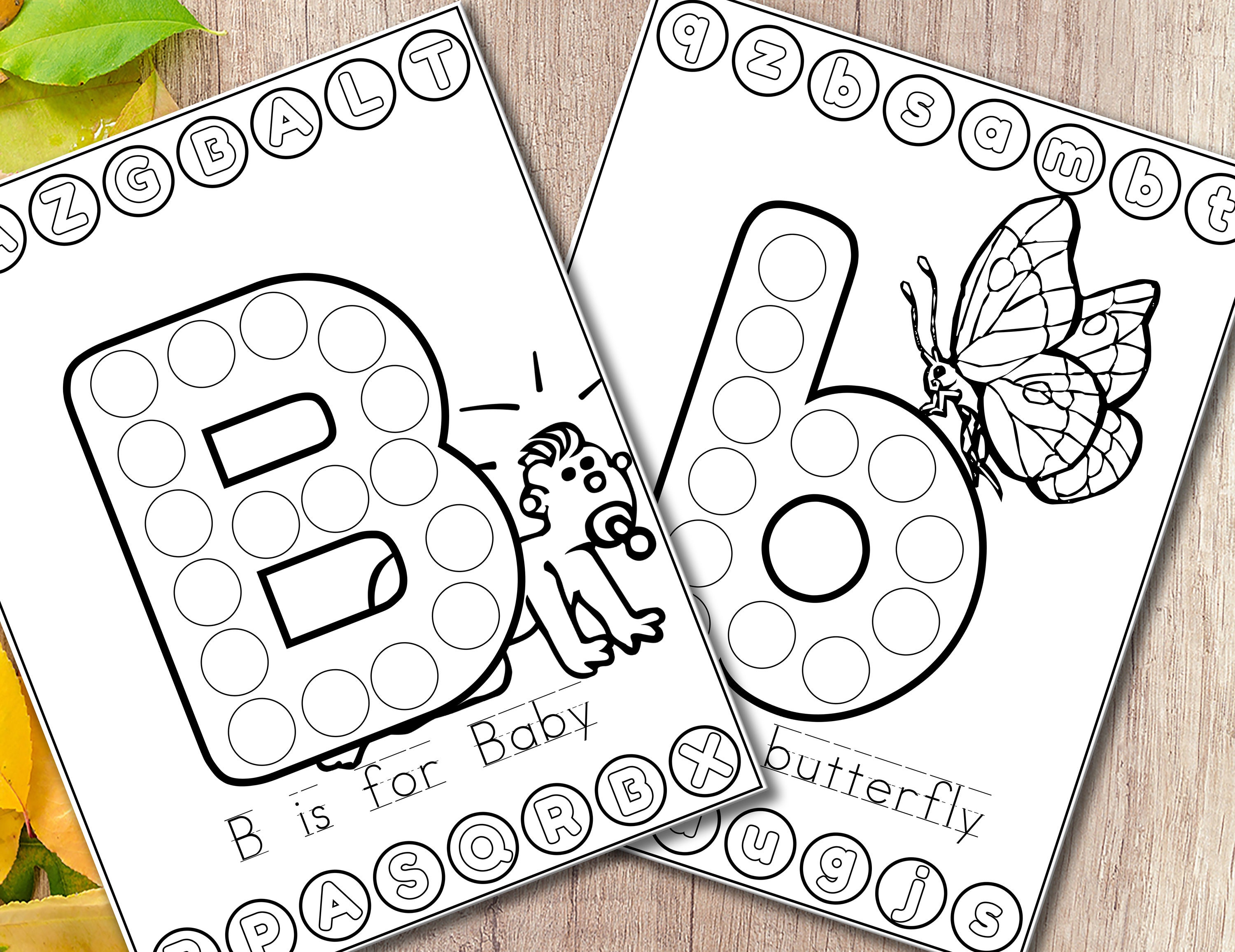 Dot Marker Printable Activity Book, Do-a-dot Art Printable for Toddlers ...