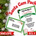Santa Cam Letter and Envelope Pack Printable & Editable Santa Claus ...