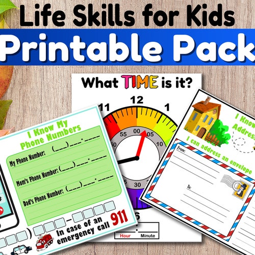 Phone Number and Address Preschool Curriculum Toddler - Etsy