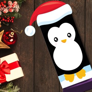 Printable Penguin Candy Wrapper - 1.55oz Hershey Bar Christmas ...
