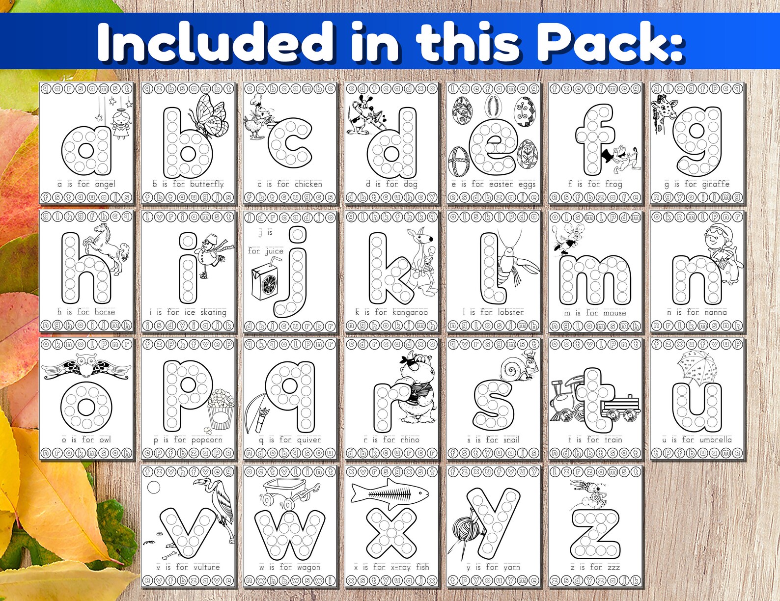 Dot Marker Printable Activity Book, Do-a-dot Art Printable for Toddlers ...