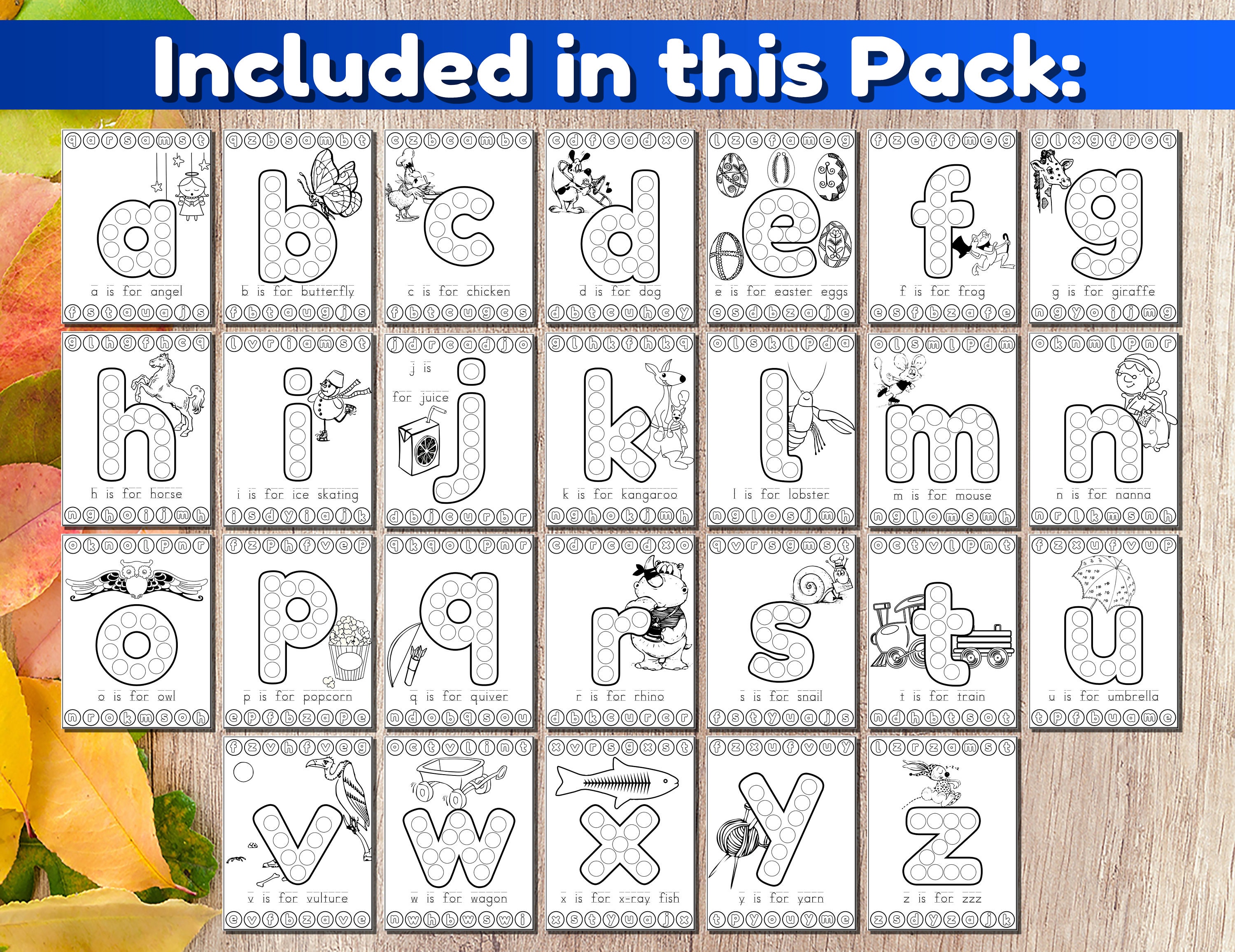 Dot Marker Printable Activity Book, Do-a-dot Art Printable for Toddlers ...