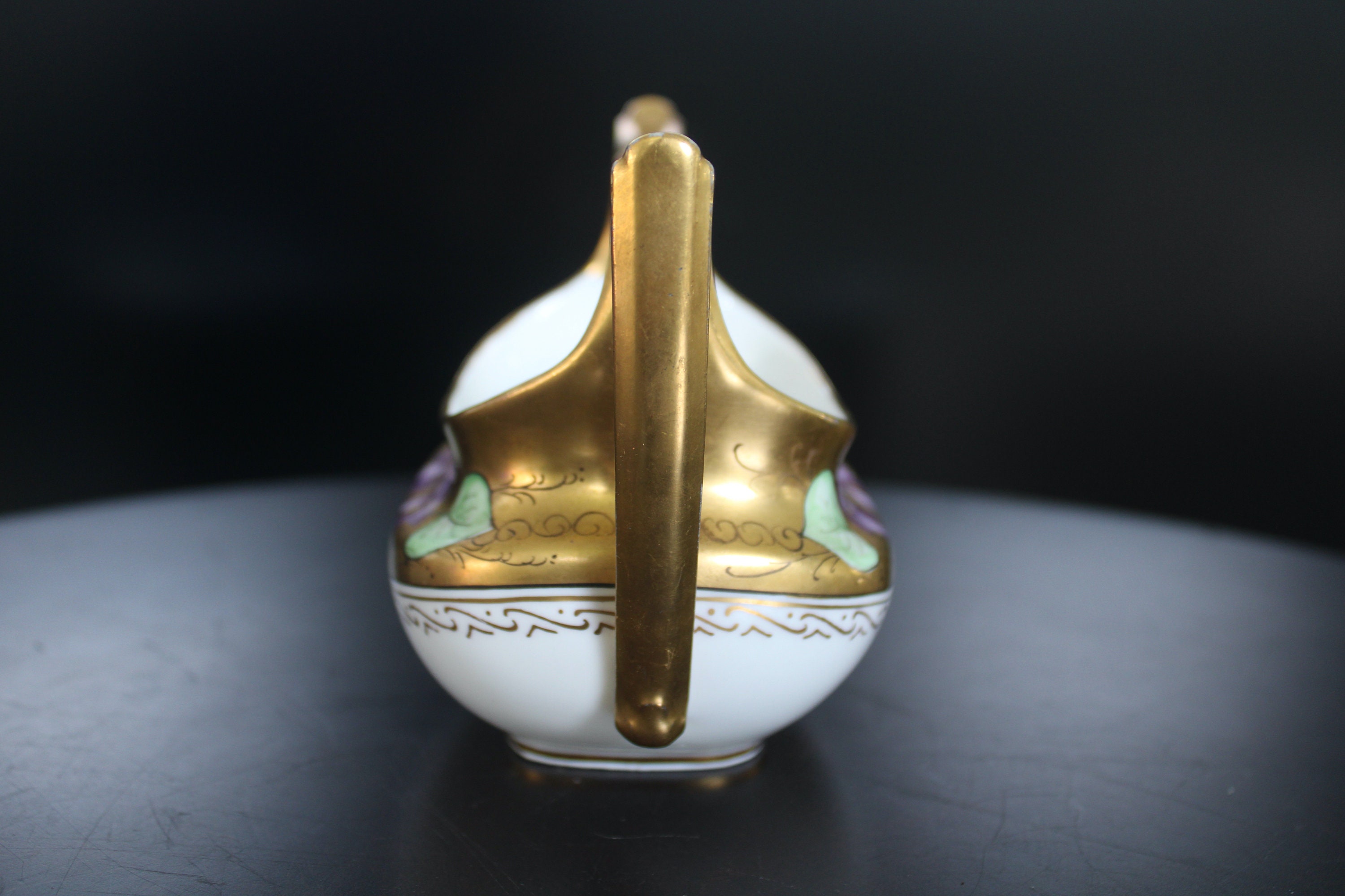 Favorite Bavaria Stouffer Studios Hand Painted Violet Design Cream and ...