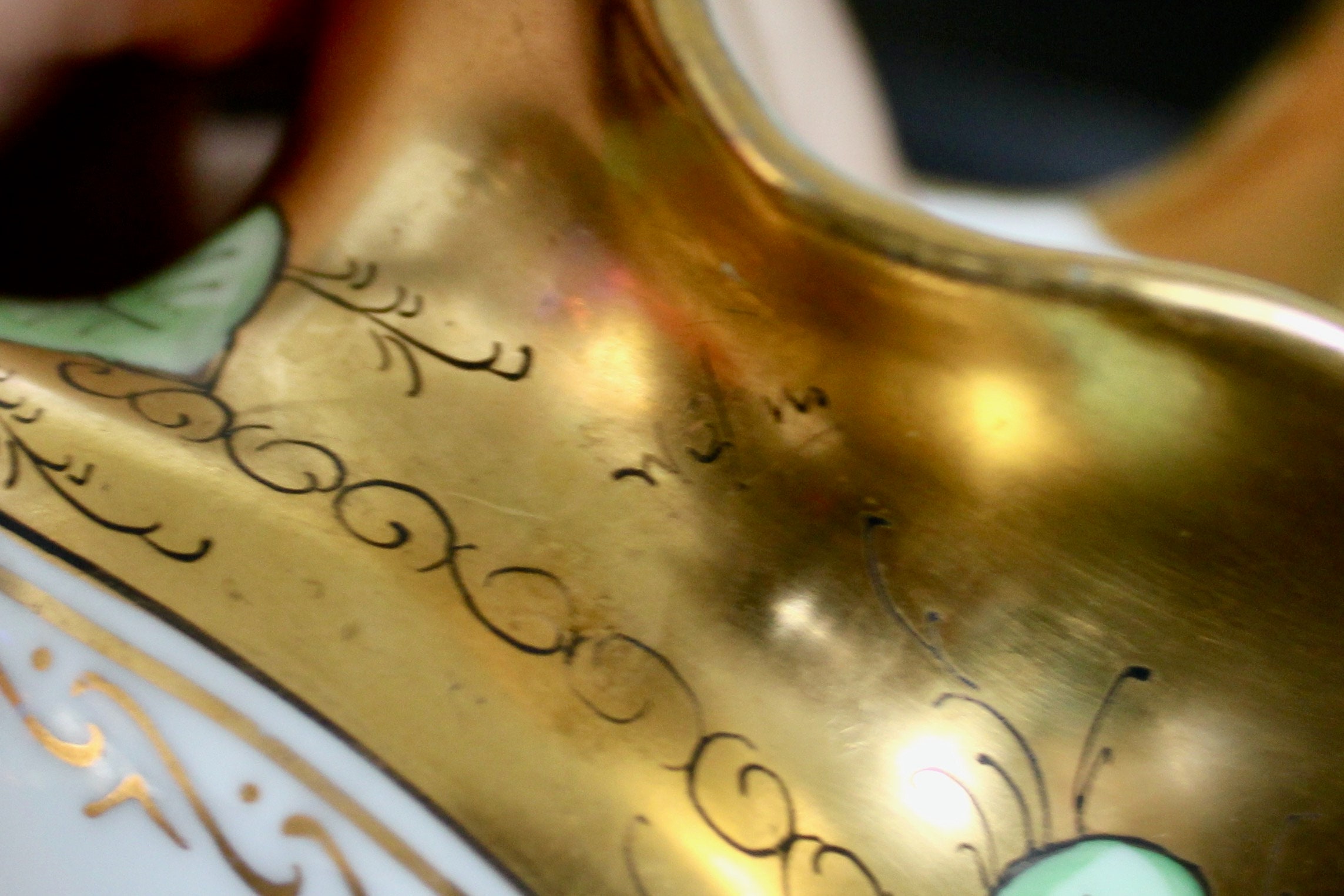 Favorite Bavaria Stouffer Studios Hand Painted Violet Design Cream and ...