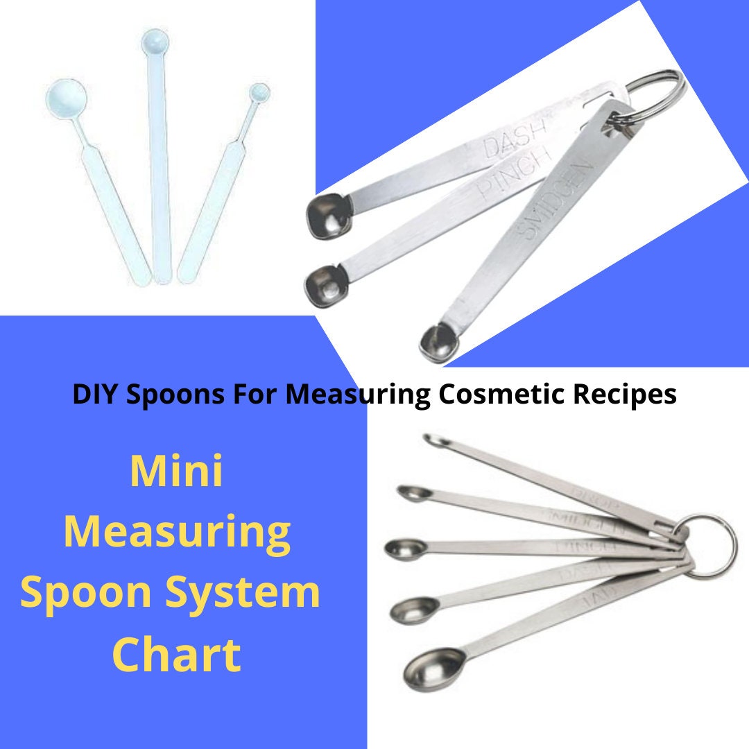Mini Measuring Spoons Chart for Making Cosmetics - Etsy