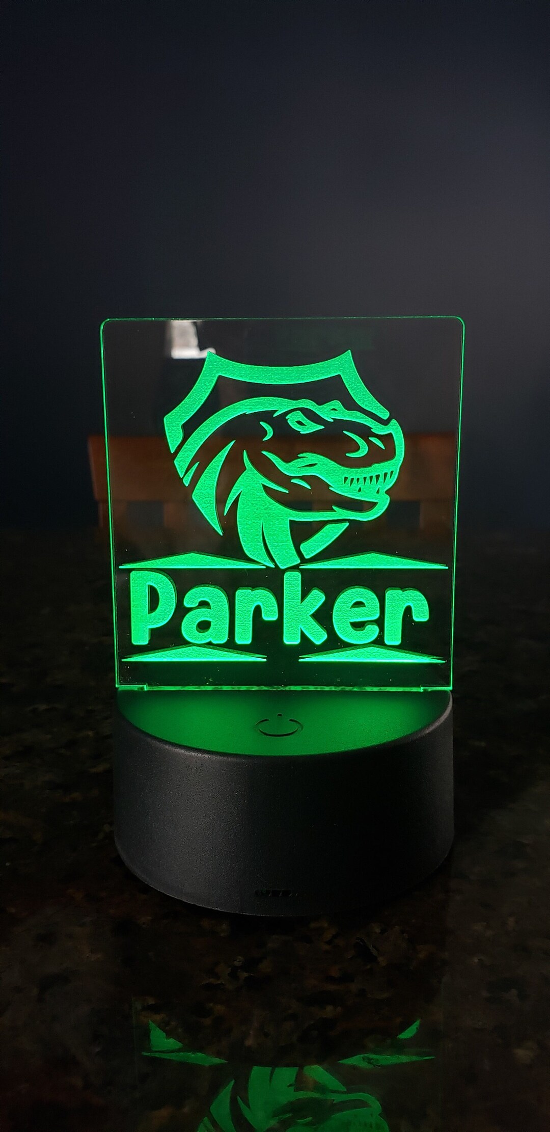 Personalized LED T-rex Light, Night Light, Bedroom Light, Nursery, Baby ...