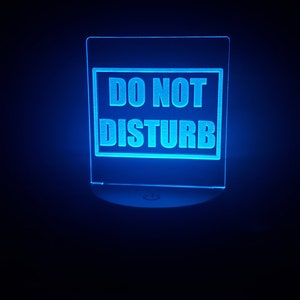 Do Not Disturb Remote Controlled LED Light, Night Light, Office Light ...