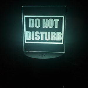 Do Not Disturb Remote Controlled LED Light, Night Light, Office Light ...