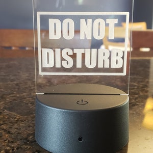 Do Not Disturb Remote Controlled LED Light, Night Light, Office Light ...