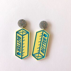 Butter Together Earrings, Stick Butter Earrings, Smooth Like Butter ...