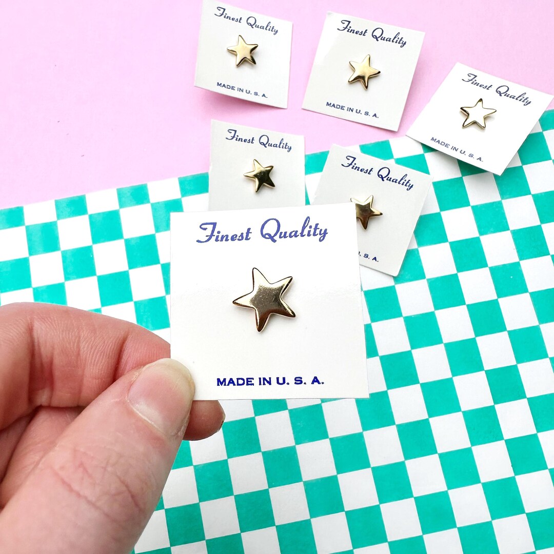 Vintage Little Gold Star Enamel Pin, Star Baby, Gift for Her, Lapel Pin ...
