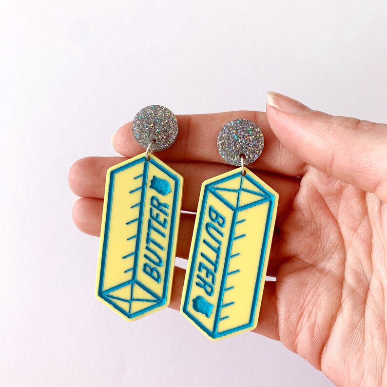 Butter Together Earrings, Stick Butter Earrings, Smooth Like Butter ...
