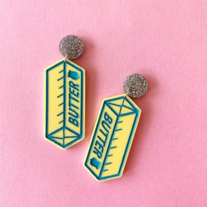 Butter Together Earrings, Stick Butter Earrings, Smooth Like Butter ...