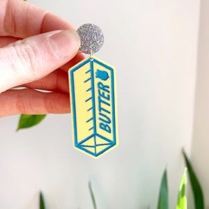 Butter Together Earrings, Stick Butter Earrings, Smooth Like Butter ...