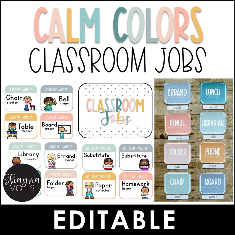 Classroom Jobs Chart - Etsy