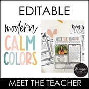 Rainbow Bright Meet the Teacher, Meet the Teacher Template, Meet the ...
